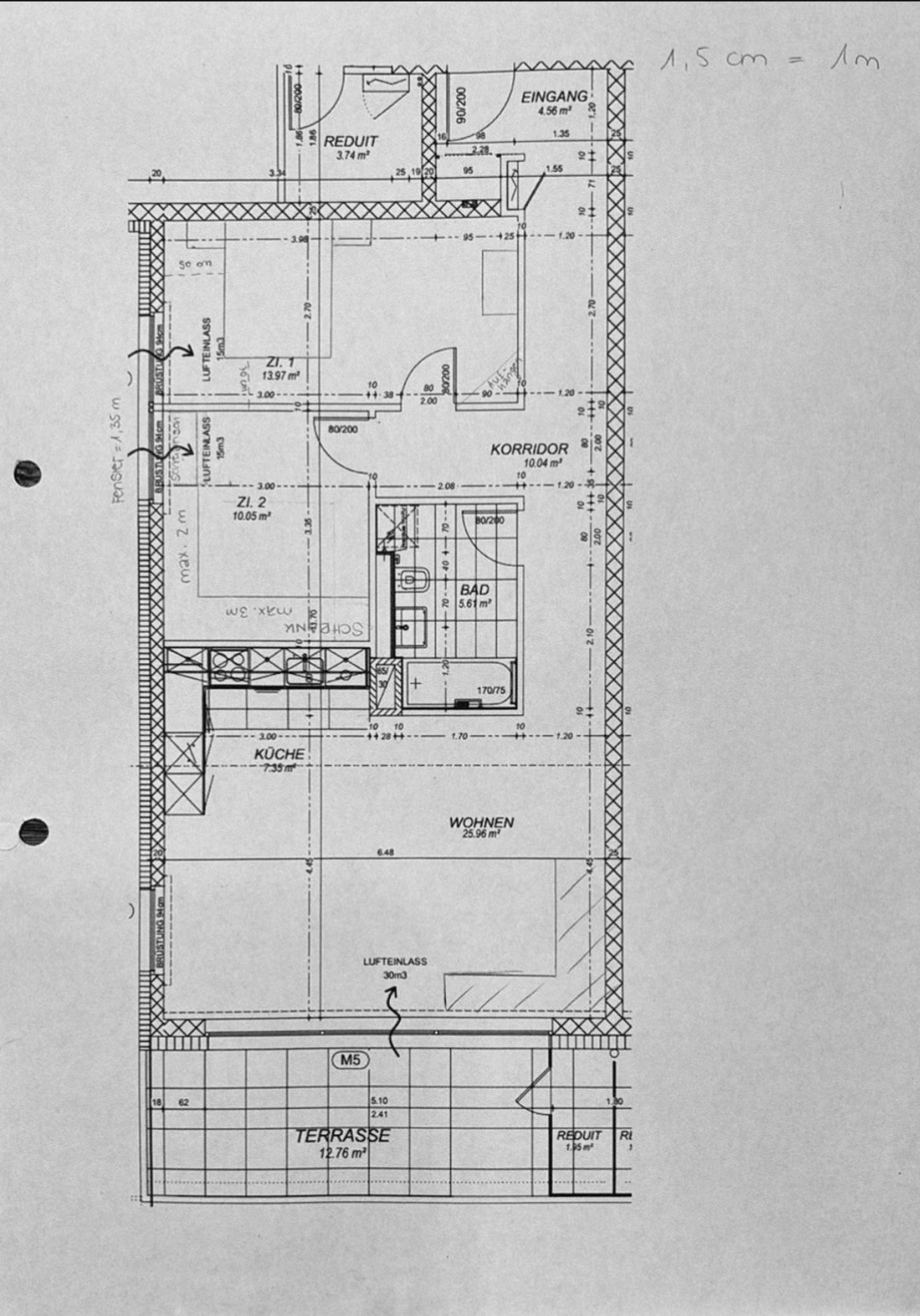 Appartement - 3½ pièces - à Sägestrasse 61 - pour CHF 1680 - 78 m²