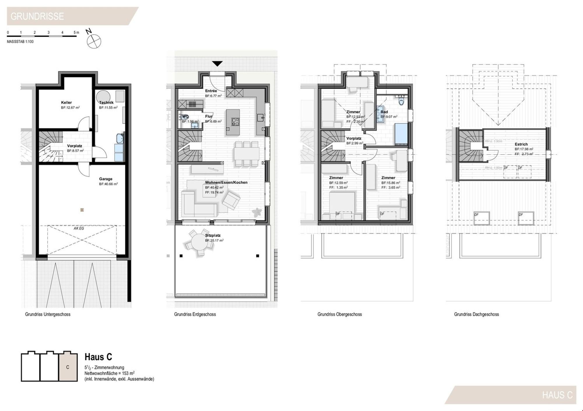 5½ rooms - Row house - in Dorf - for CHF 880000 - 153 m² - New building