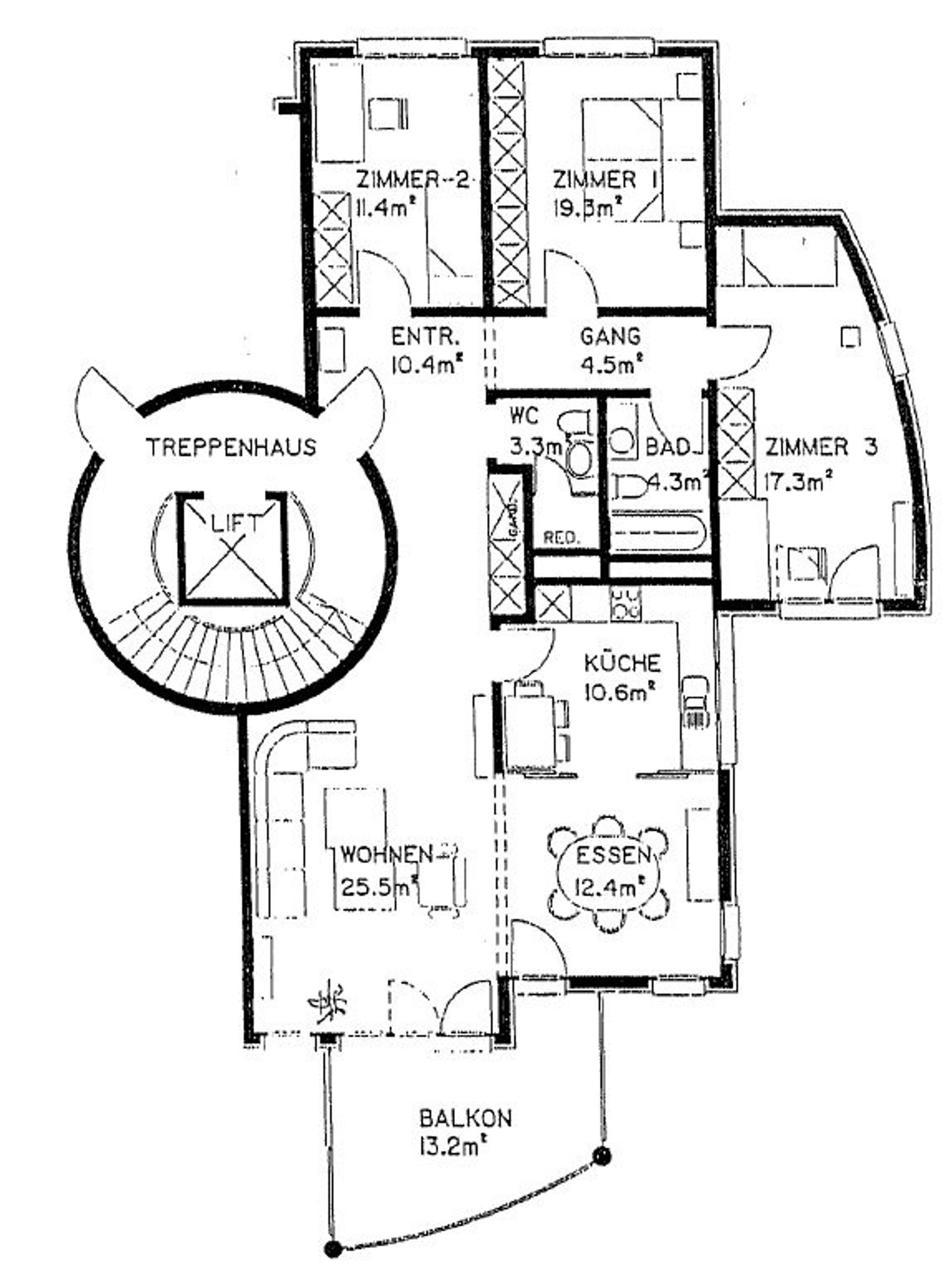 4½ Zimmer - Wohnung - in Grubenstrasse 76e - für CHF 1890 - Etage: 2