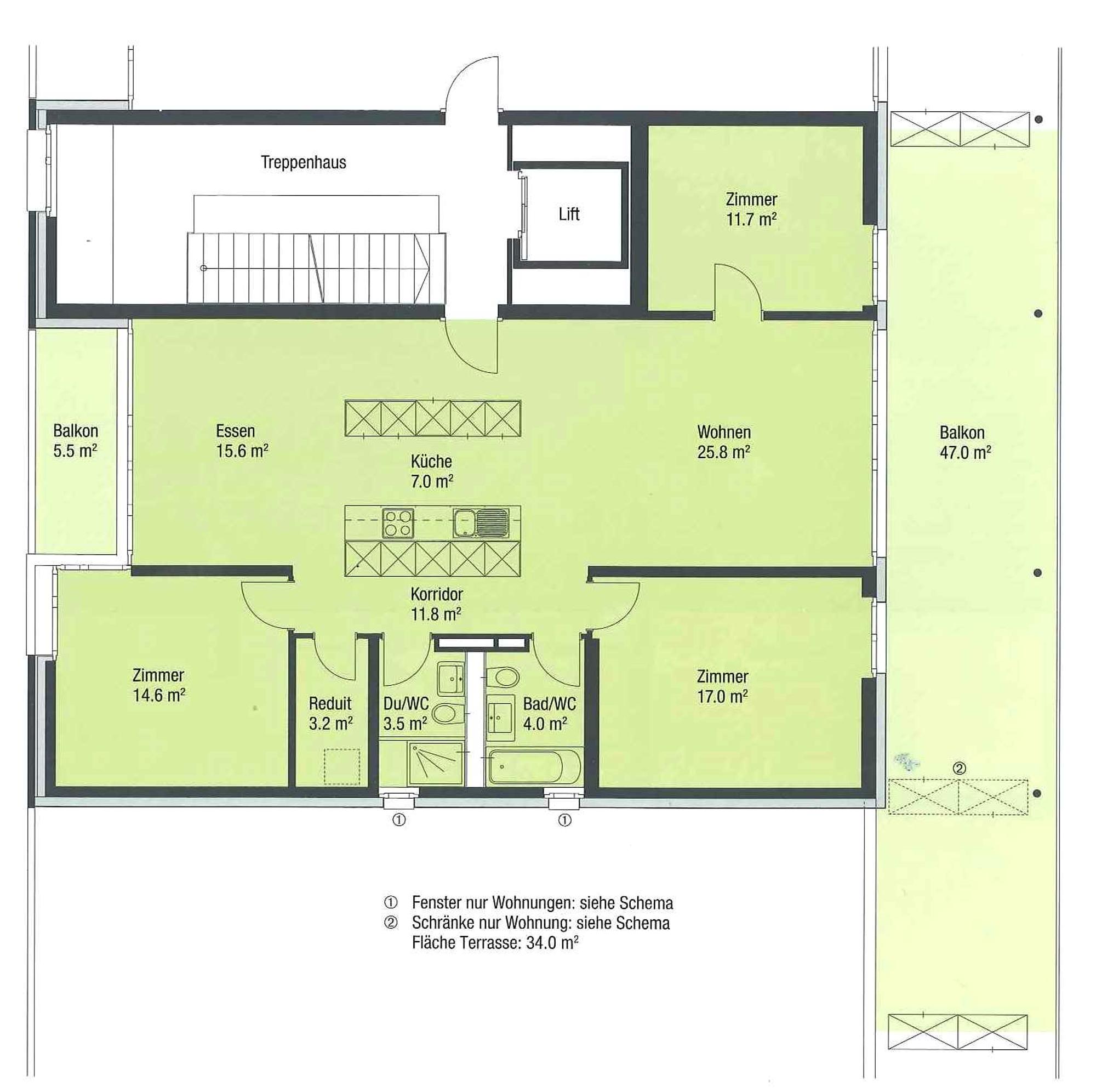 4½ rooms - Apartment - in Farmanstr. 33 - for CHF 3320 - 117 m² - New ...