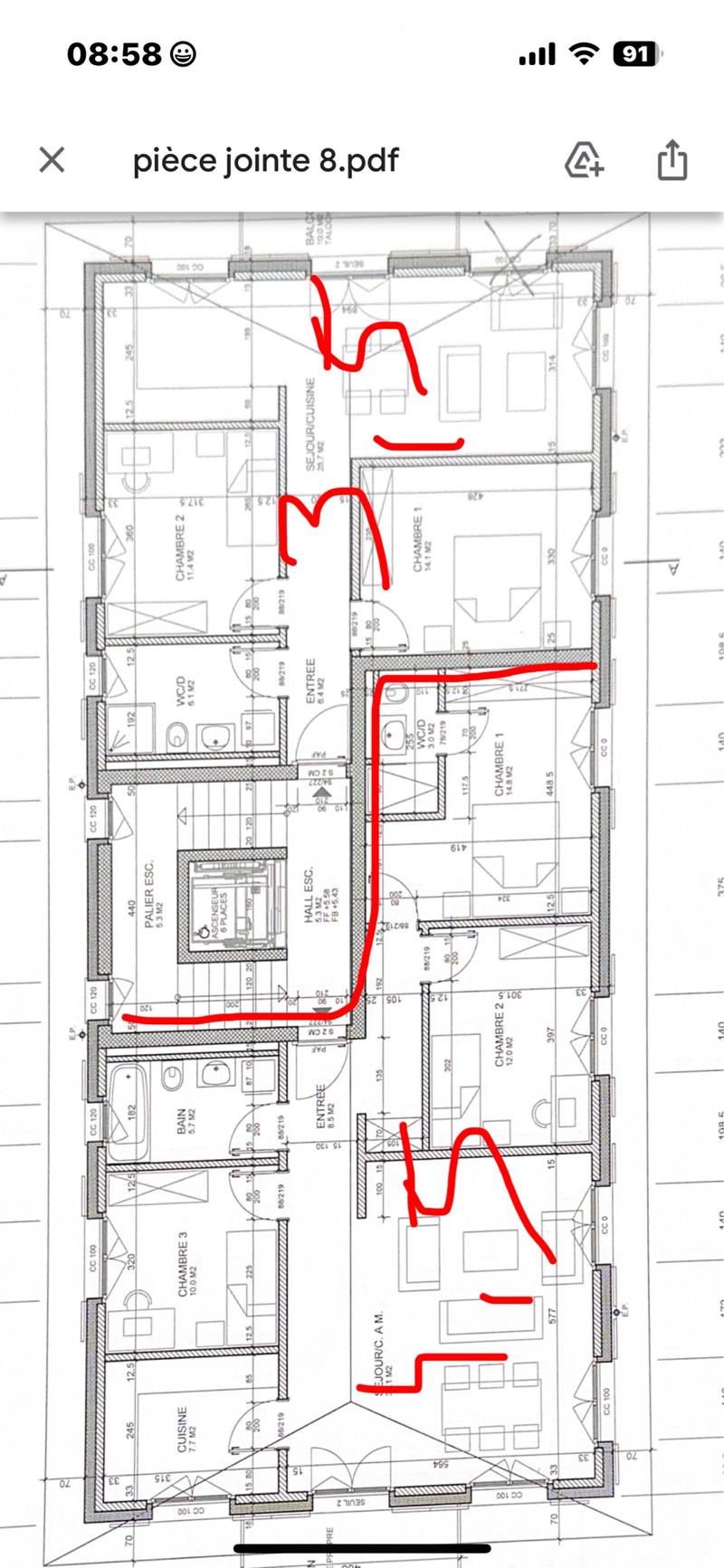 3½ Zimmer - Wohnung - in Route de Morat 4 - für CHF 1850 - 76 m²