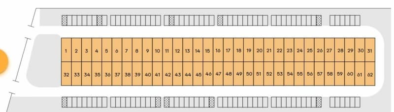 Streetbox of 115 m2 very well located! Box No. 19