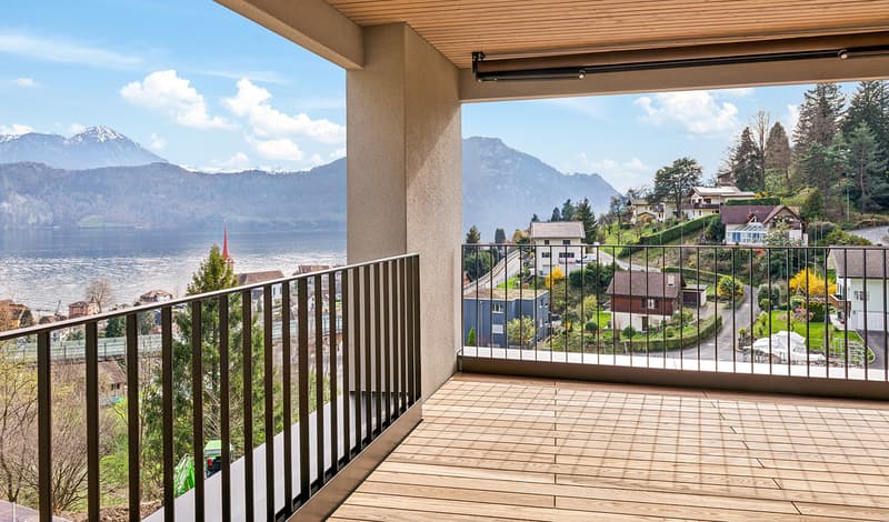 Edel ausgebaute Neubau-Attikawohnung mit freier See- und Bergsicht | ImmoScout24