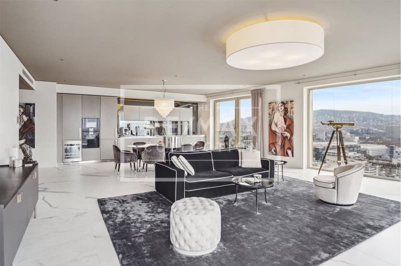 Exklusives Penthouse mit spektakulärer Aussicht! Mobimo-Tower! Wohnen ...