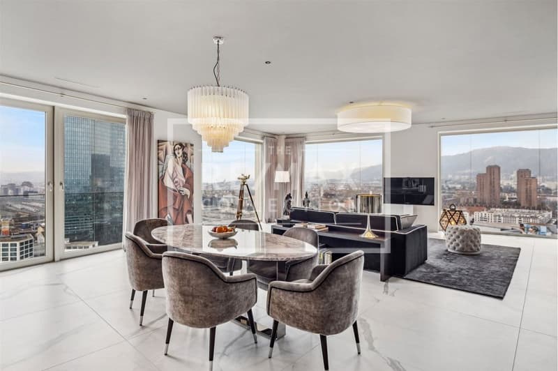 Edles Penthouse mit spektakulärer Aussicht! Mobimo-Tower Zürich ...
