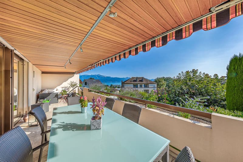 Splendide duplex avec balcon et jardin à vendre dans un calme absolu à ...