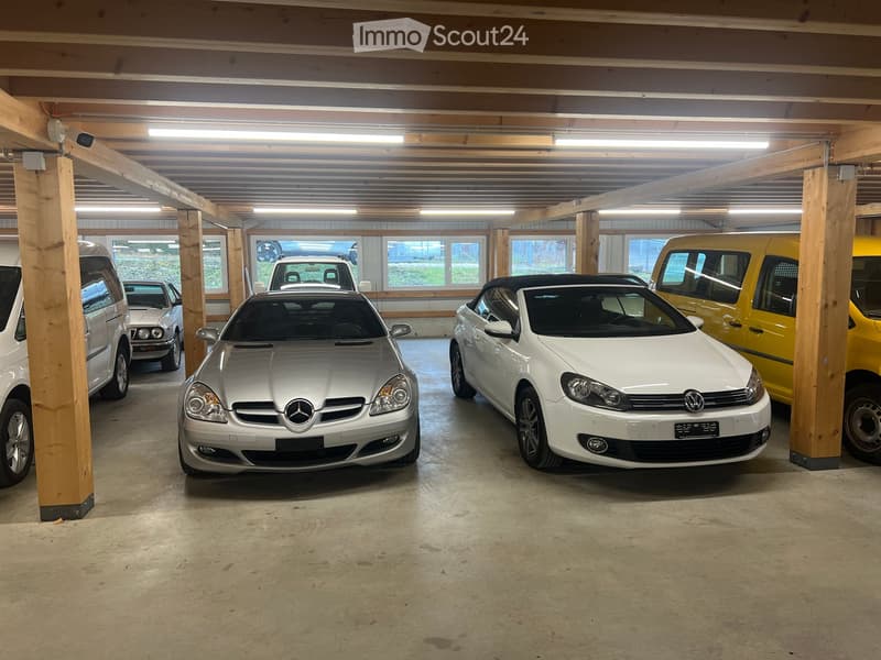 Modern garage box in Bösingen for rent (up to 8 boxes, partitioning ...