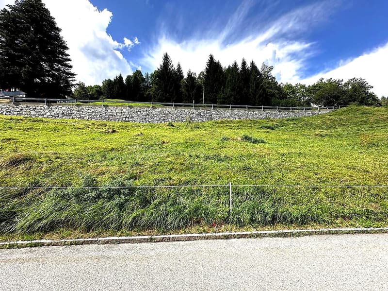 Interesting building land with panoramic view and ample space.