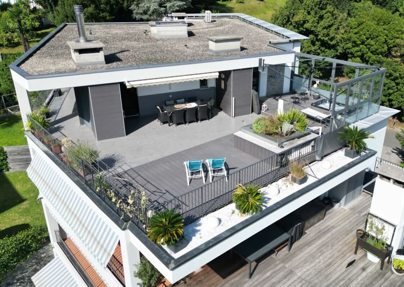 Luxuriöses 4 ½-Zimmer Attika-Wohnung mit 200 m2 Terrasse und spektakulärer Aussicht | ImmoScout24