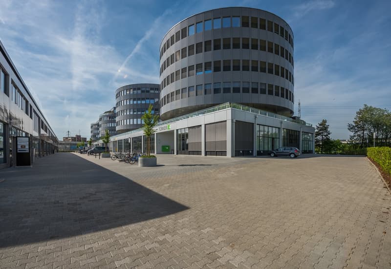 Representative and fully developed office with terrace and view of the ...