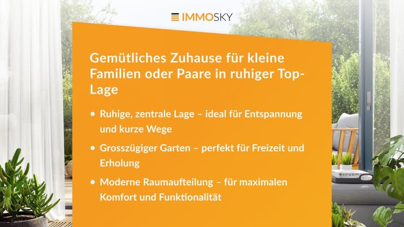 Gemütliches Zuhause für kleine Familien oder Paare in ruhiger Top-Lage ...
