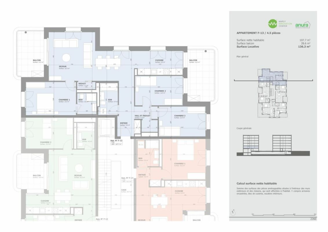 Appartement - 4½ pièces - à Allée Charles-Edouard-Guillaume 13 - pour ...